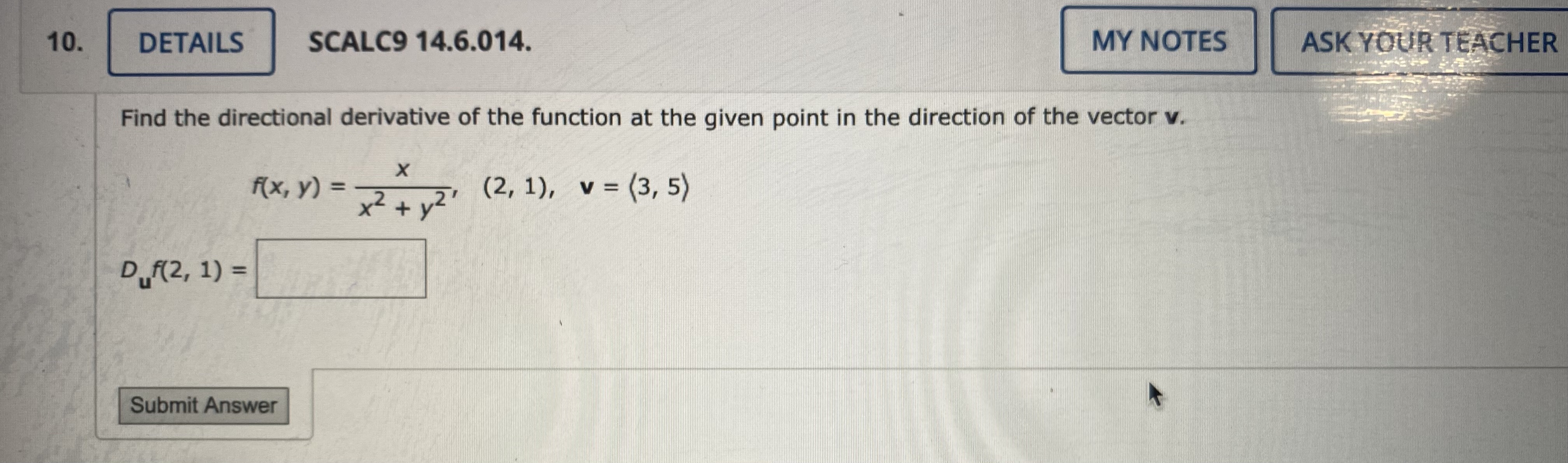 Solved Find the directional derivative of the function at | Chegg.com