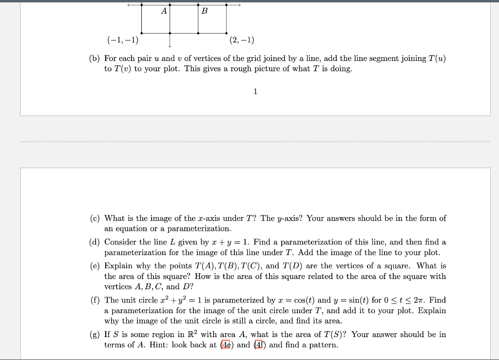 Solved 4. (12 points - Geometric effects of a linear | Chegg.com