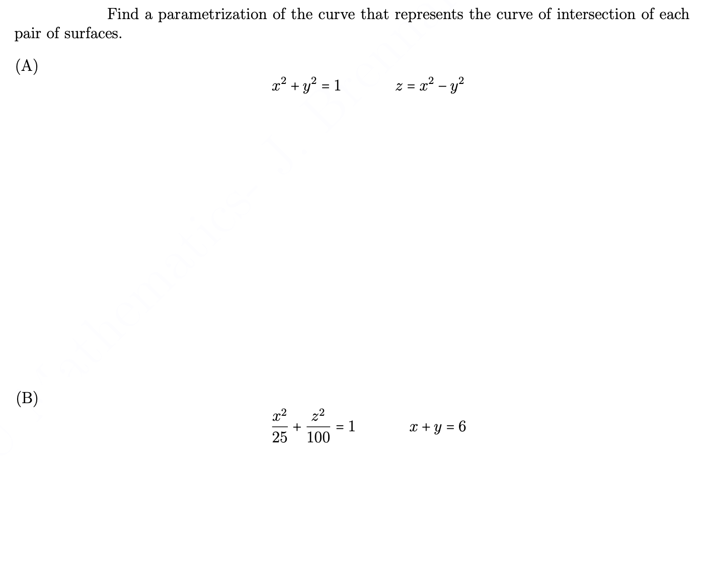 Solved Find a parametrization of the curve that represents | Chegg.com