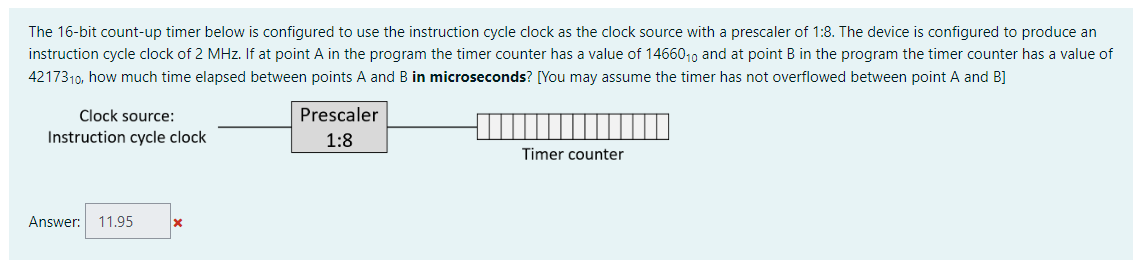 Solved The 16-bit count-down timer below is configured to | Chegg.com