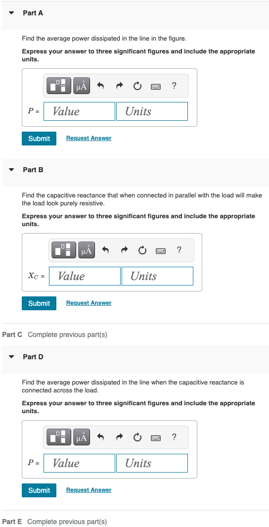 Solved Find the average power dissipated in the line in the | Chegg.com