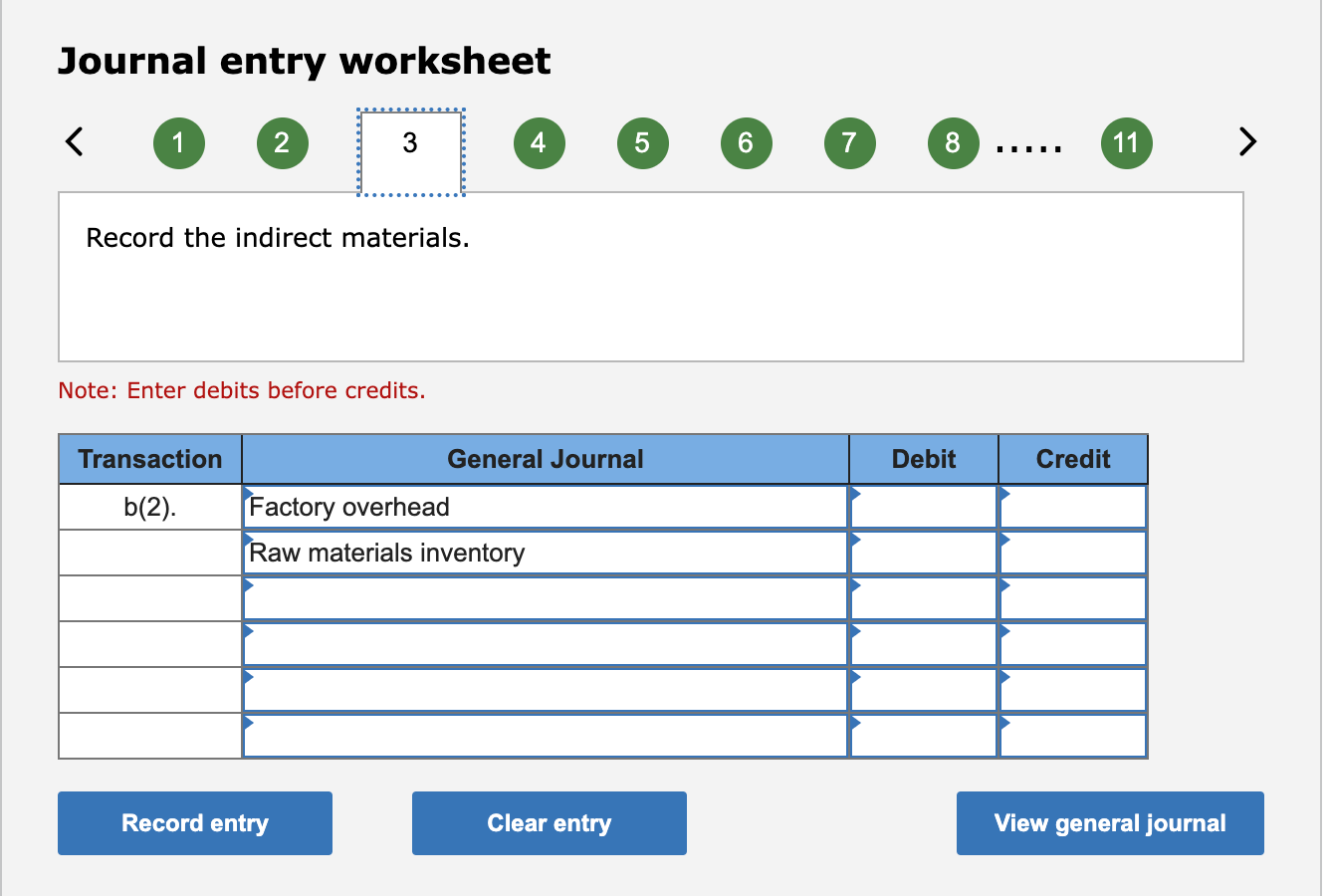 Solved Journal entry worksheet Note: Enter debits before | Chegg.com
