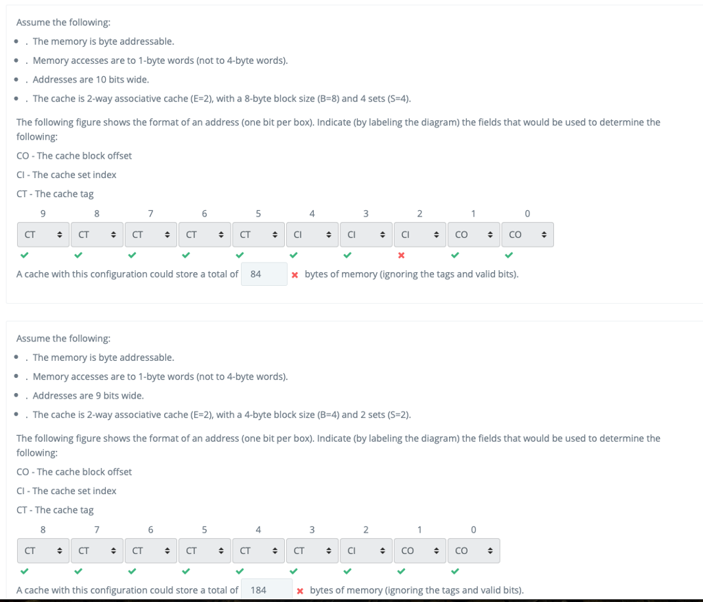 Solved How do you calculate total bytes of memory in this | Chegg.com
