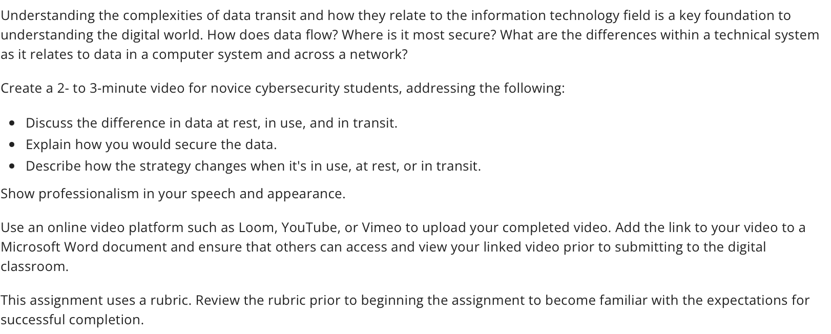 Solved Understanding the complexities of data transit and | Chegg.com