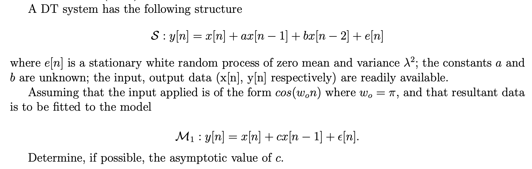 A DT system has the following structure S:y[n] = x[n] | Chegg.com