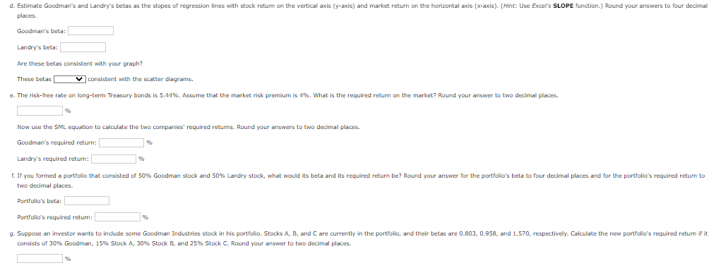 Excel Activity: Evaluating Risk and Return Start with | Chegg.com