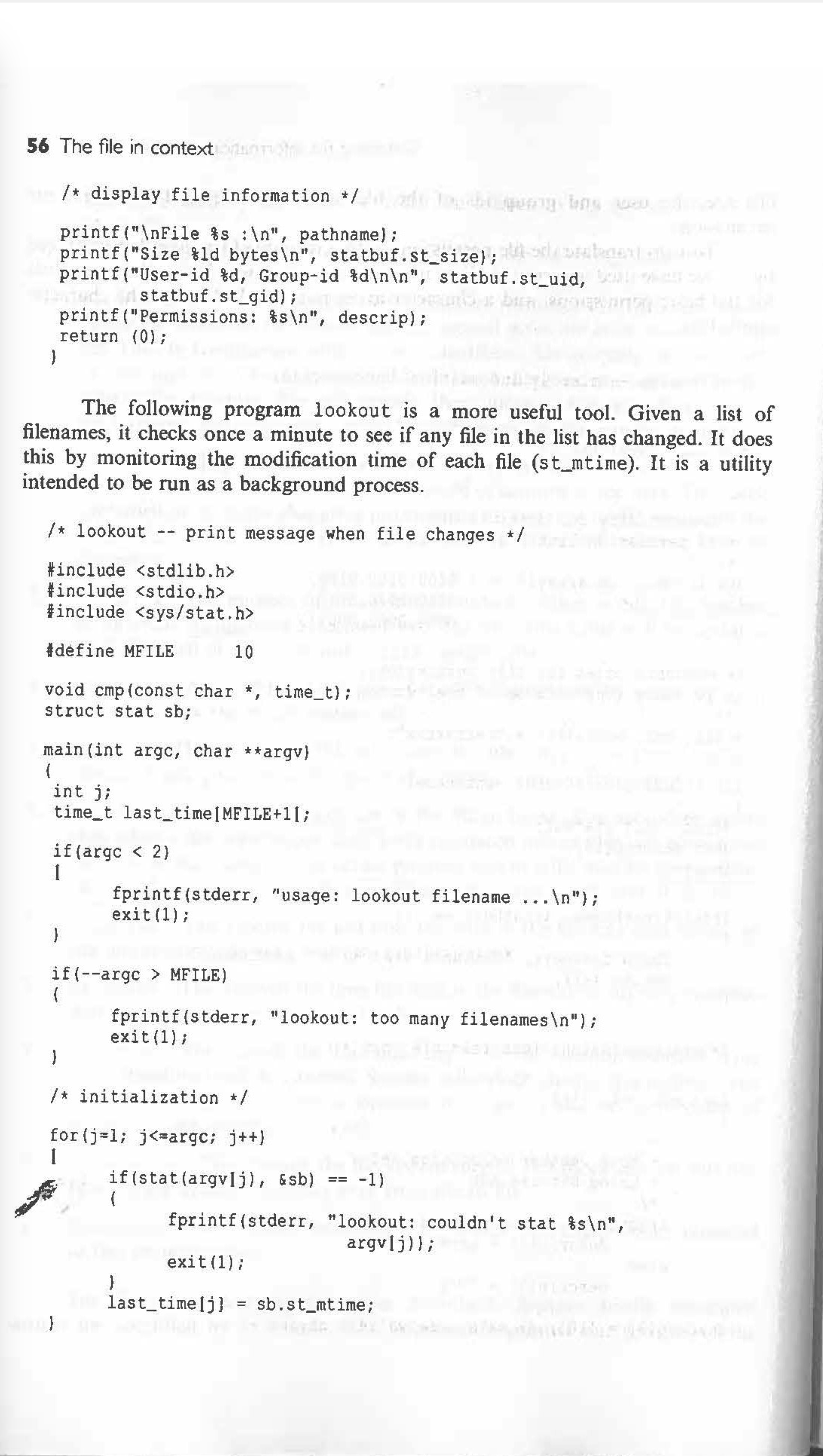 Solved Obtaining File Information Stat And Fstat 57 Loop
