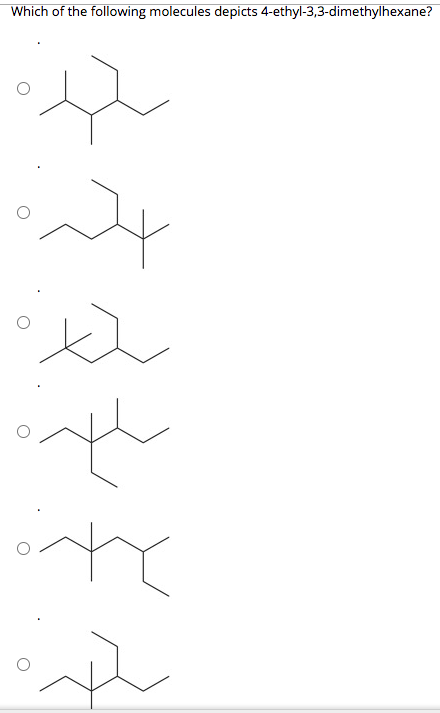 Solved Which of the following molecules depicts | Chegg.com