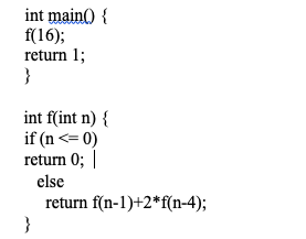 Solved Given the following code, what is the maximum depth | Chegg.com