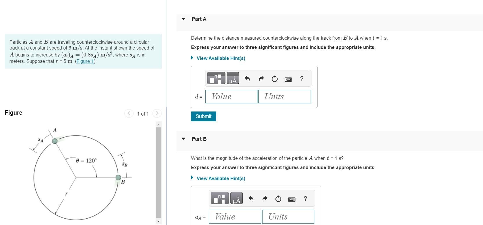 Solved Determine the distance measured counterclockwise | Chegg.com