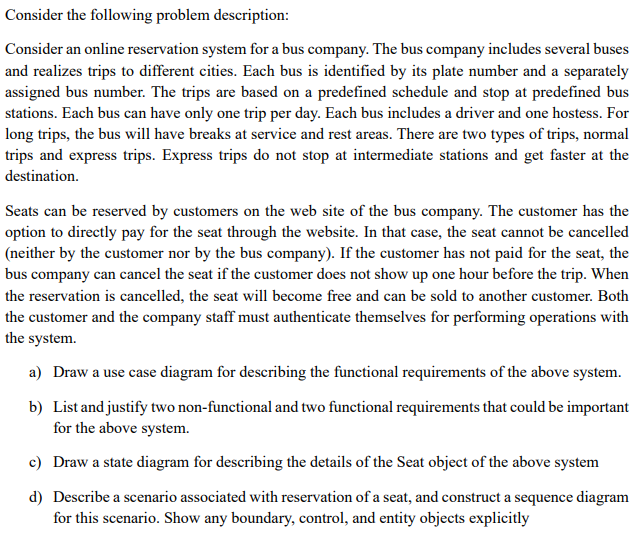 Solved Consider The Following Problem Description Consider 1372