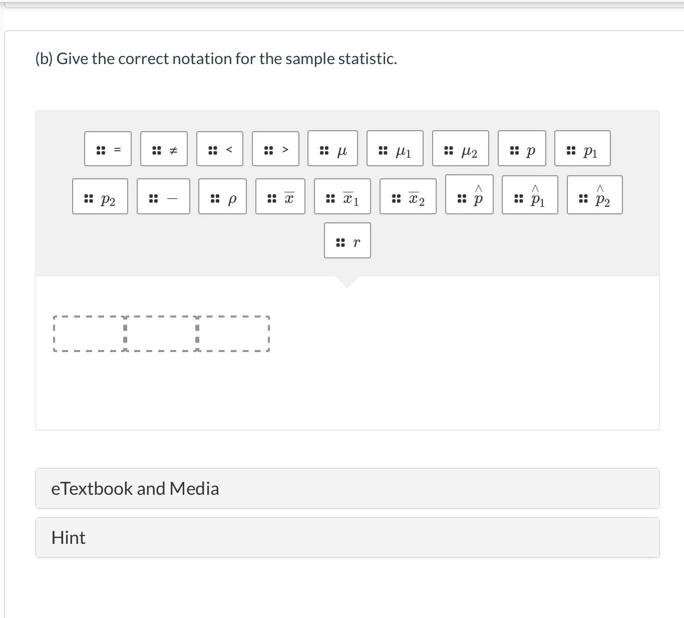 Solved Randomization Dotplot of xˉ1−xˉ2, Null hypothesis: | Chegg.com