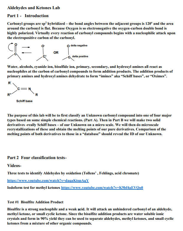 At high bisulfite concentration the ionic adduct | Chegg.com