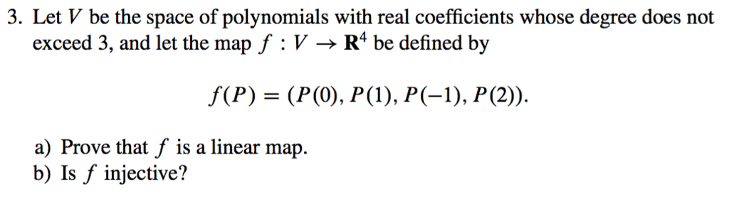 Solved 3. Let V be the space of polynomials with real | Chegg.com