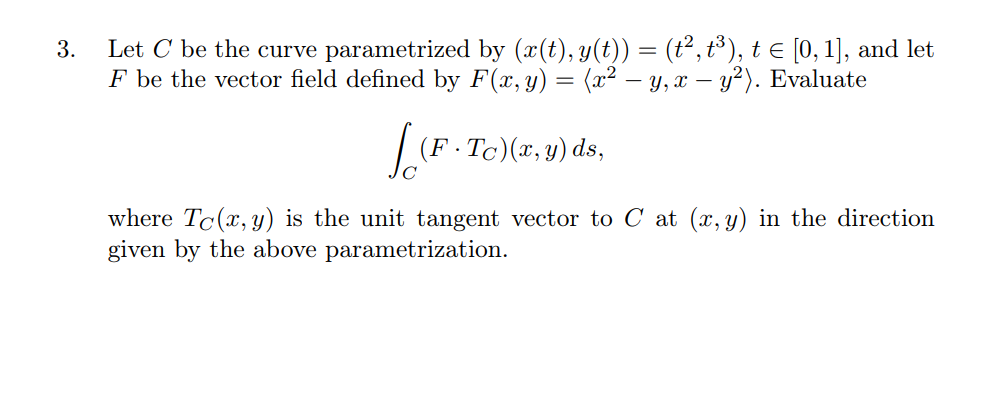 Solved Let C be the curve parametrized by (x(t), | Chegg.com