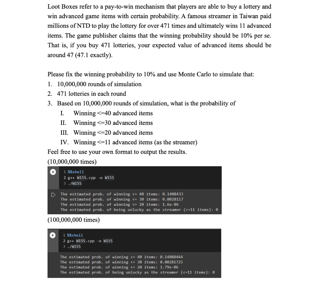 Solved Loot Boxes refer to a pay-to-win mechanism that | Chegg.com