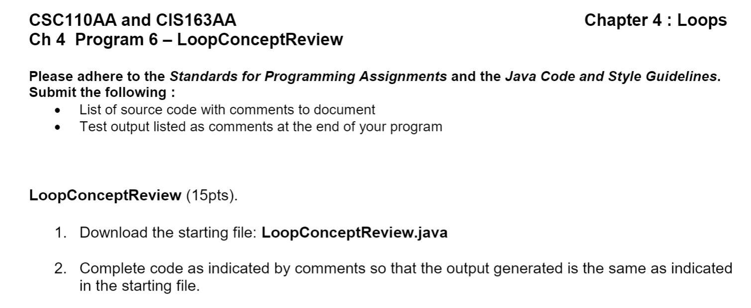 Solved package ch4; //Program Name: | Chegg.com