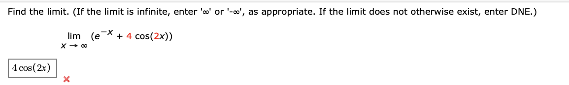 Solved Find the limit. (If the limit is infinite, enter | Chegg.com