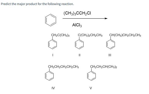 Solved Predict the major product for the following reaction | Chegg.com