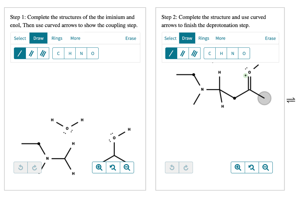 Solved Complete the mechanism for the given Mannich reaction | Chegg.com