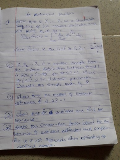 This is in Limiting Moment generating functions. | Chegg.com