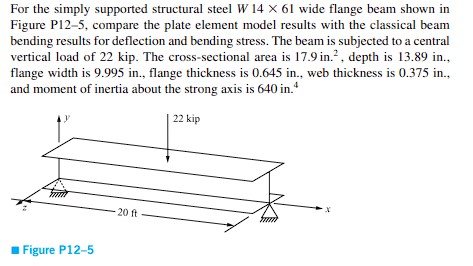 For the simply supported structural steel W14×61 wide | Chegg.com