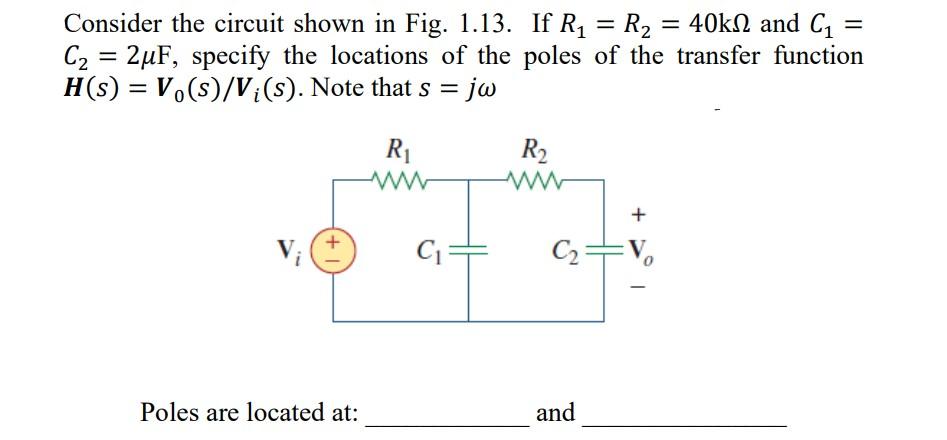 Solved = = = Consider the circuit shown in Fig. 1.13. If R2 | Chegg.com