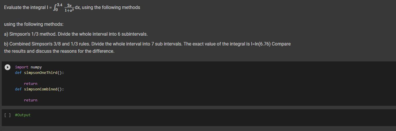 Solved Evaluate the integral I = 2.4 22 het dx, using the | Chegg.com