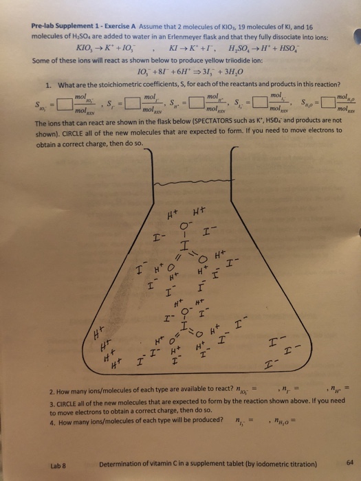 Solved Assume that 2 molecules of KIO3, 19 molecules of KI, | Chegg.com