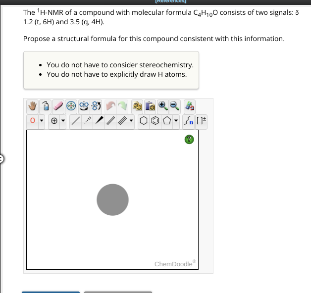 Solved The ?1H-NMR of a compound with molecular formula | Chegg.com