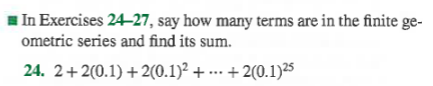 Solved In Exercises 24-27, say how many terms are in the | Chegg.com
