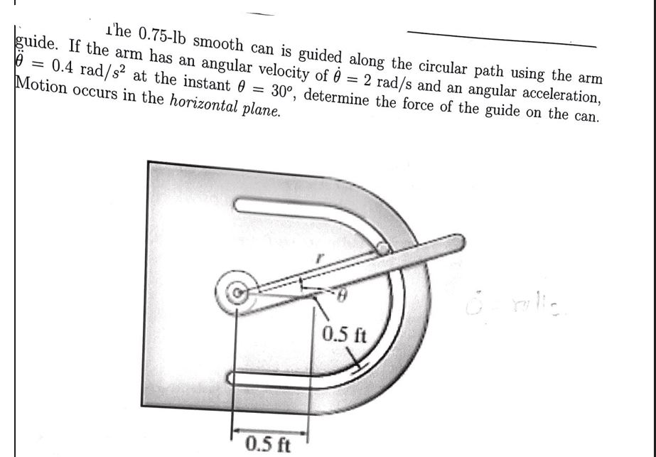 Solved guide. If the arm has an anoth can is guided along | Chegg.com