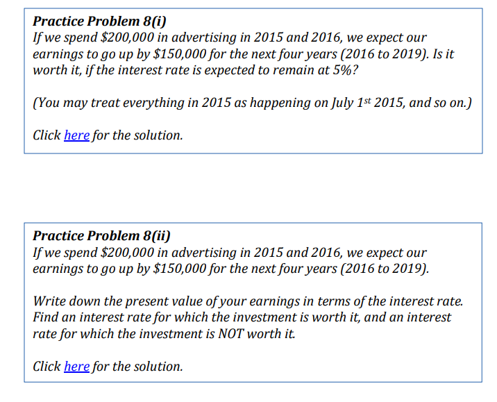 Practice Problem 8(i) If we spend $200,000 in | Chegg.com