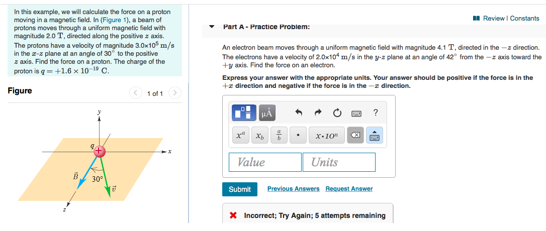 Solved Review Constants Part A - Practice Problem: In this | Chegg.com