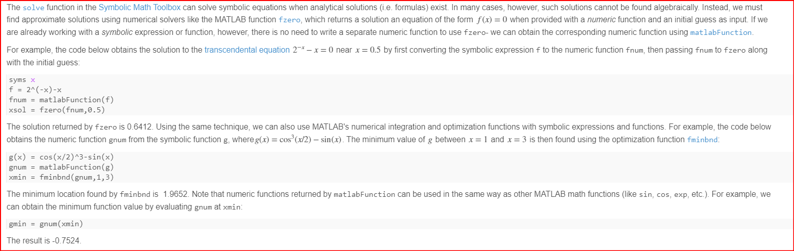 Solved with the initial guess: syms x f=2∧(−x)−x fnum = | Chegg.com