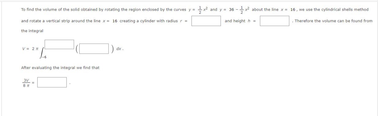 Solved and rotate a vertical strip around the line x=16 | Chegg.com