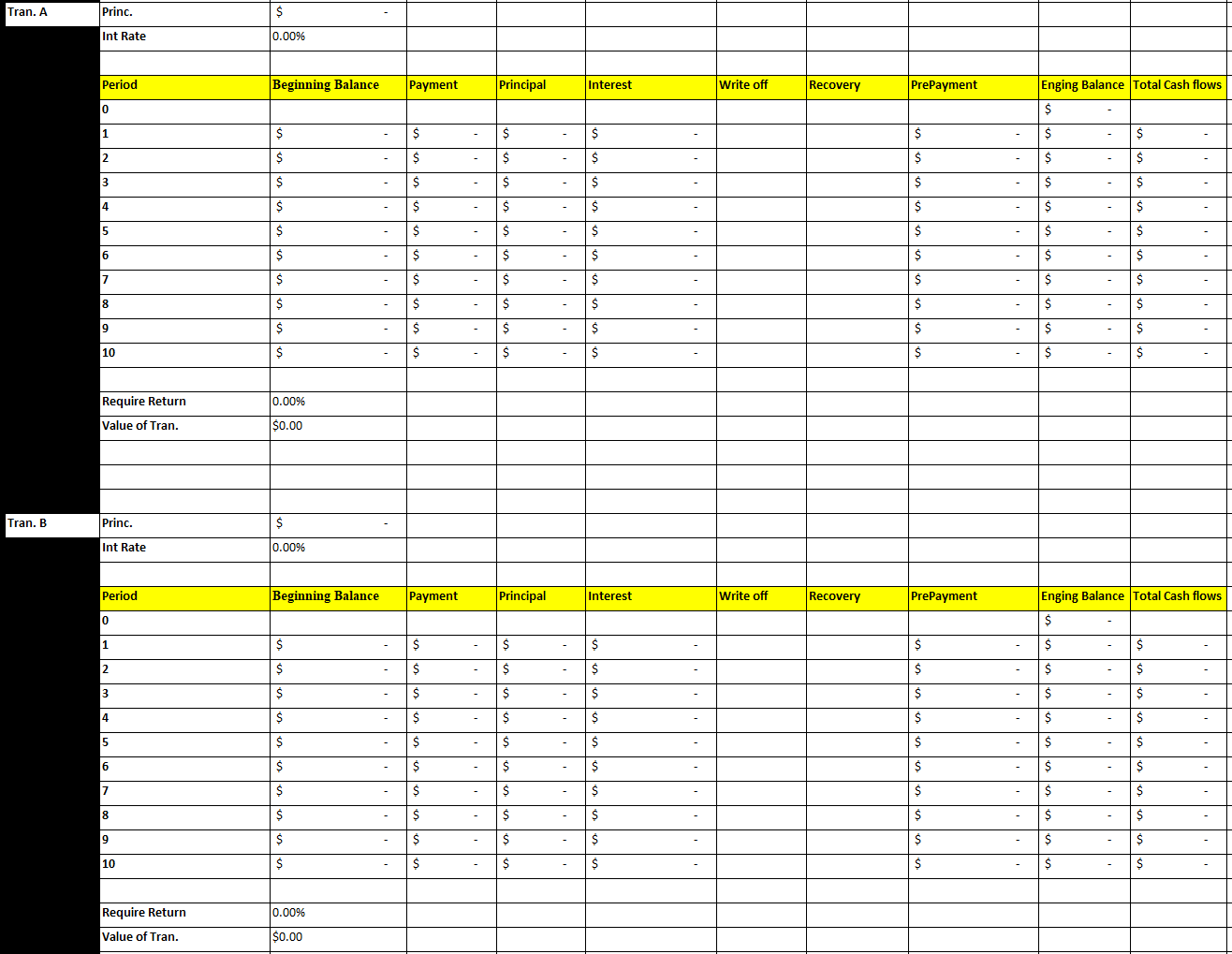 Solved Please display answer in the provided excel set up | Chegg.com