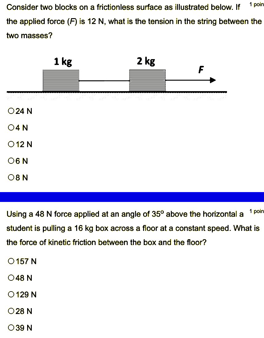 Solved Consider two blocks on a frictionless surface as | Chegg.com