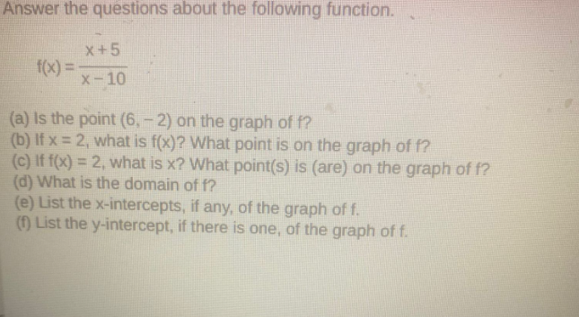 Solved Answer the questions about the following function. X | Chegg.com