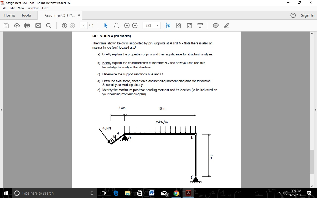 Solved Assignment 3 S17.pdf Adobe Acrobat Reader DC File | Chegg.com