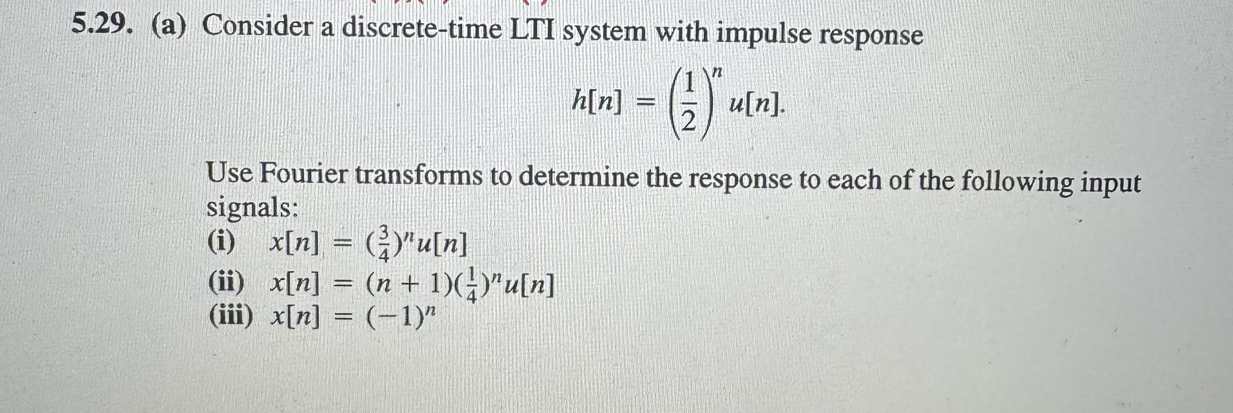 29. (a) Consider a discrete-time LTI system with | Chegg.com