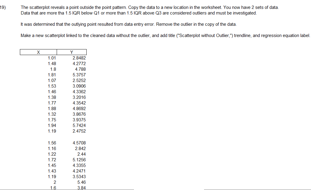 Solved On this worksheet, make an XY scatter plot linked to | Chegg.com Solved On this worksheet, make an XY scatter plot linked to | Chegg.com