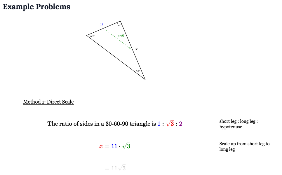 Solved Example Problems Method 1: Direct Scale The ratio of | Chegg.com