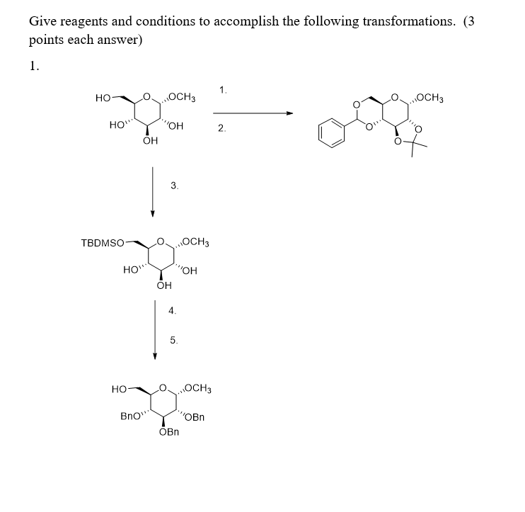 Solved Give reagents and conditions to accomplish the | Chegg.com