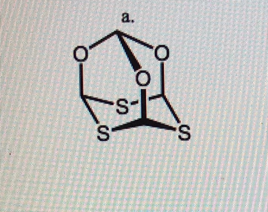 Solved Find and list all symmetry elements present in the | Chegg.com