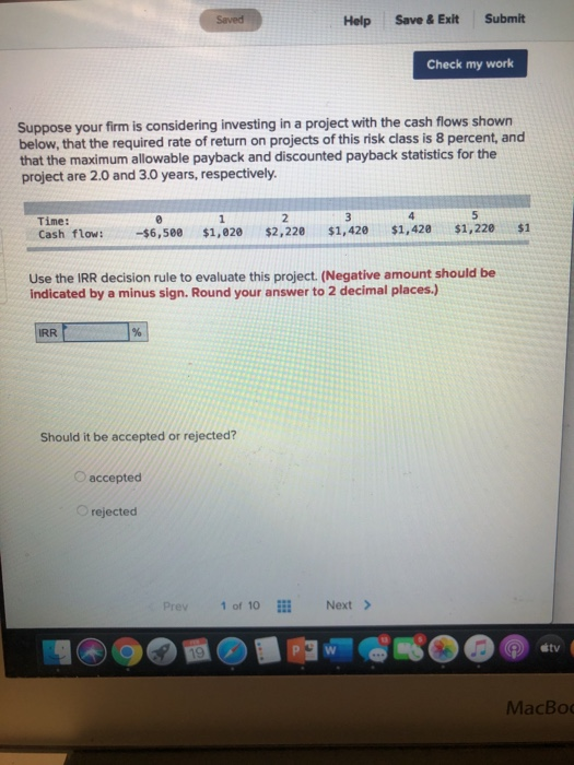 Solved Save Help Save & Exit Submit Check my work Suppose | Chegg.com