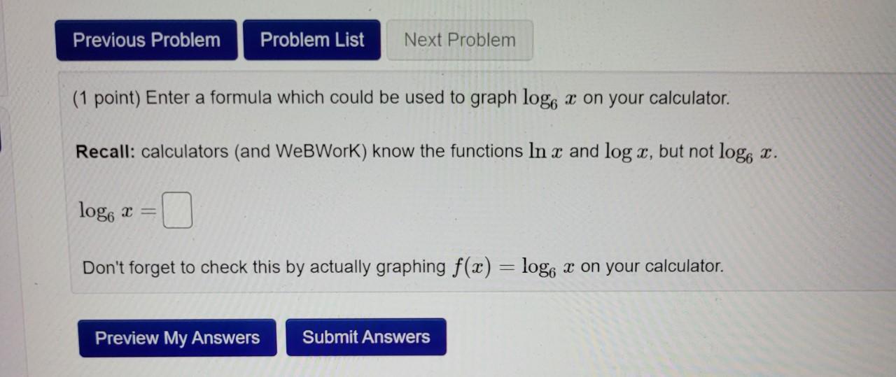 Solved (1 point) Using laws of logarithms, write the given | Chegg.com