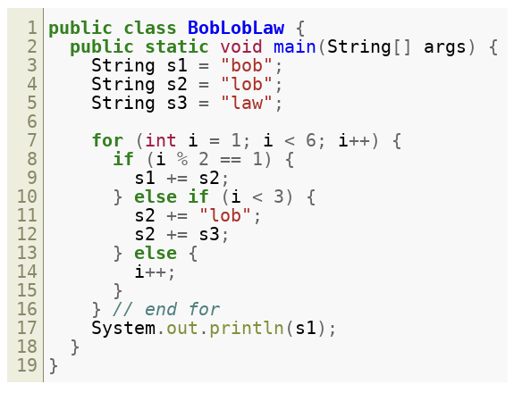 Solved public class WhatsPrinted public static void | Chegg.com