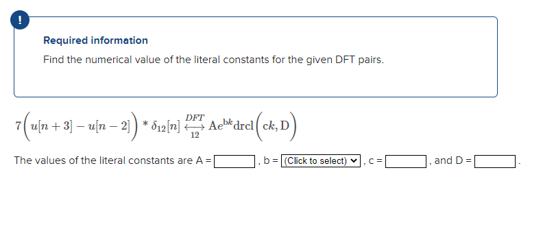 Solved Required information Find the numerical value of the | Chegg.com