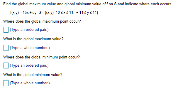 Solved Find the global maximum value and global minimum | Chegg.com